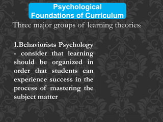 Foundations of curriculum development | PPTX