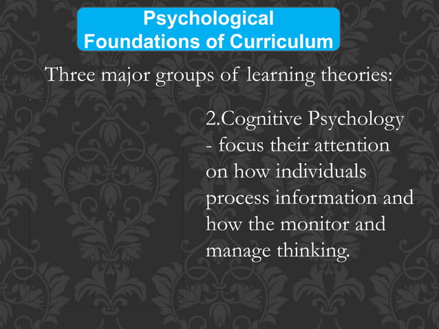 Foundations of curriculum development | PPTX
