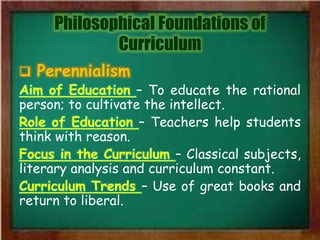 Foundations of curriculum development | PPTX