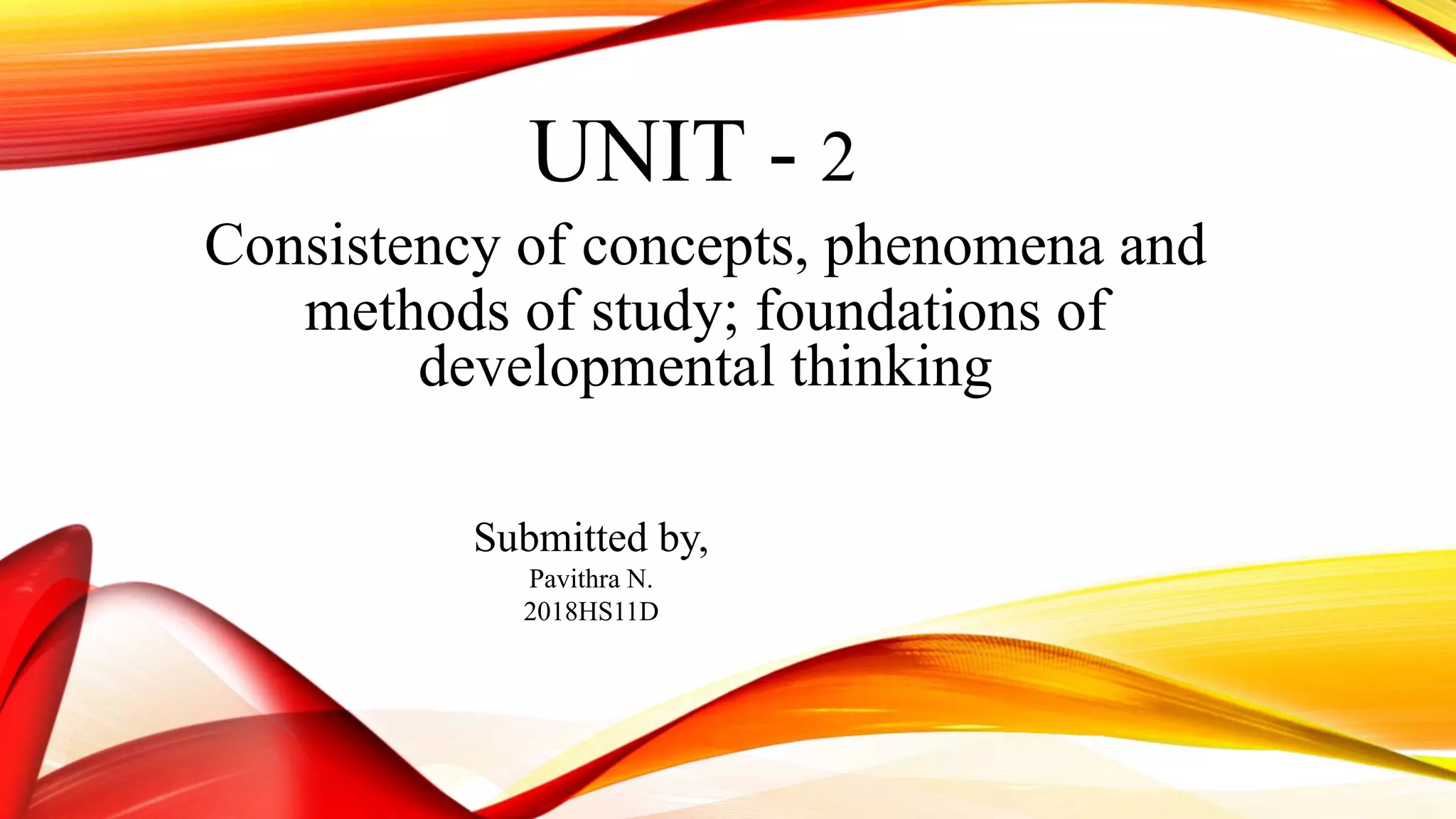 Foundations of developmental thinking | PPT