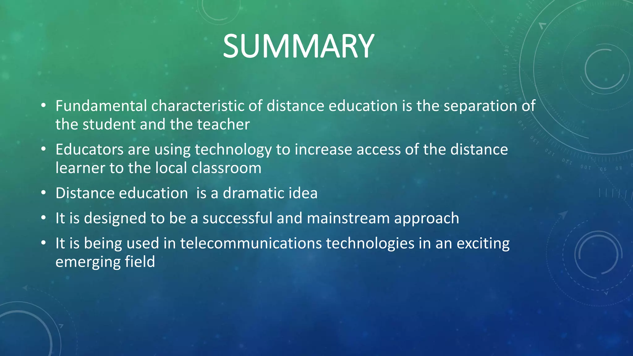 Foundations of distance education | PPTX