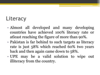 Foundations of Education 831 - Unit 9 Problems and issues of Pakistan ...