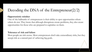 Foundations of Entrepreneurship | PDF