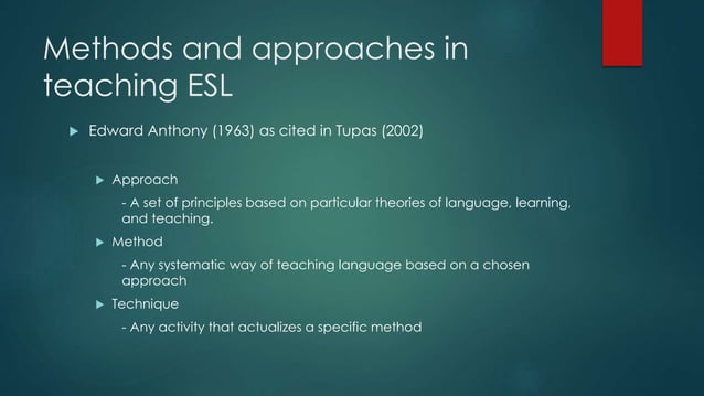 Foundations of ESL | PPTX