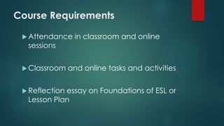 Foundations of ESL | PPTX