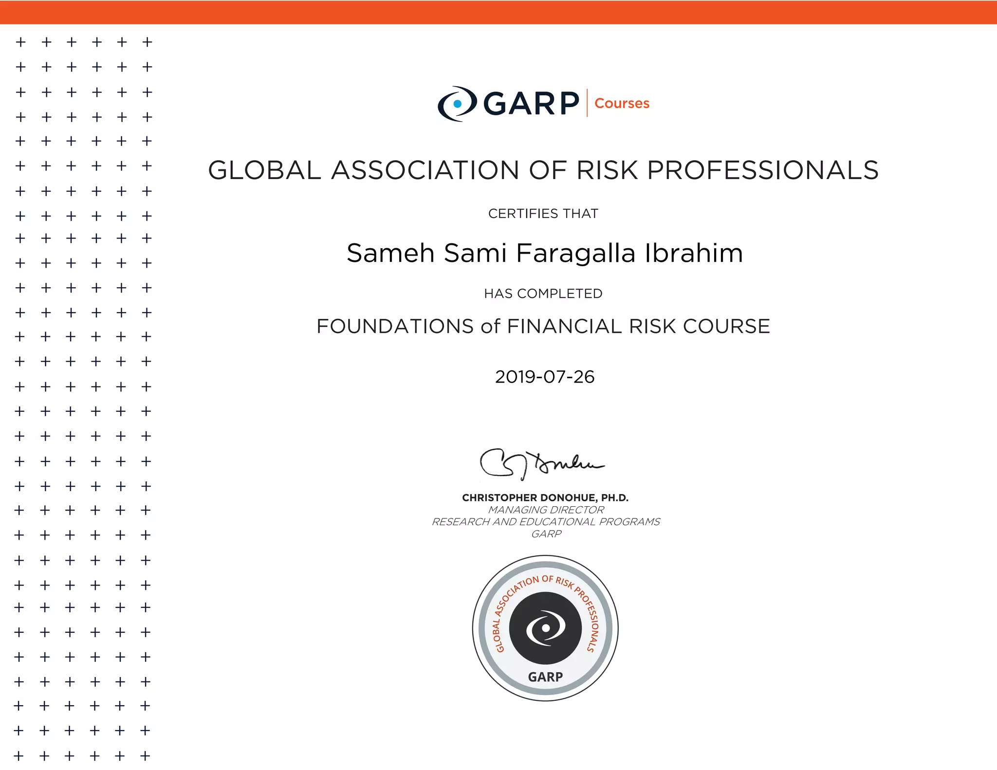 financial_risk Certification - GARP | PPT