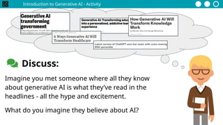 Foundations of Generative AI - Lesson 01 - Introduction to Generative ...