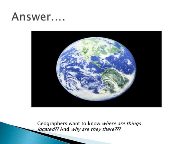 Foundations of geography | PPTX | Geography | Science