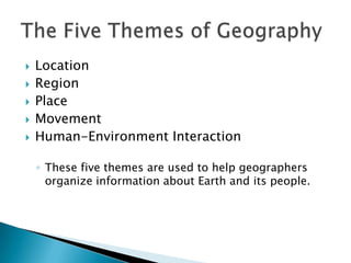 Foundations of geography | PPTX