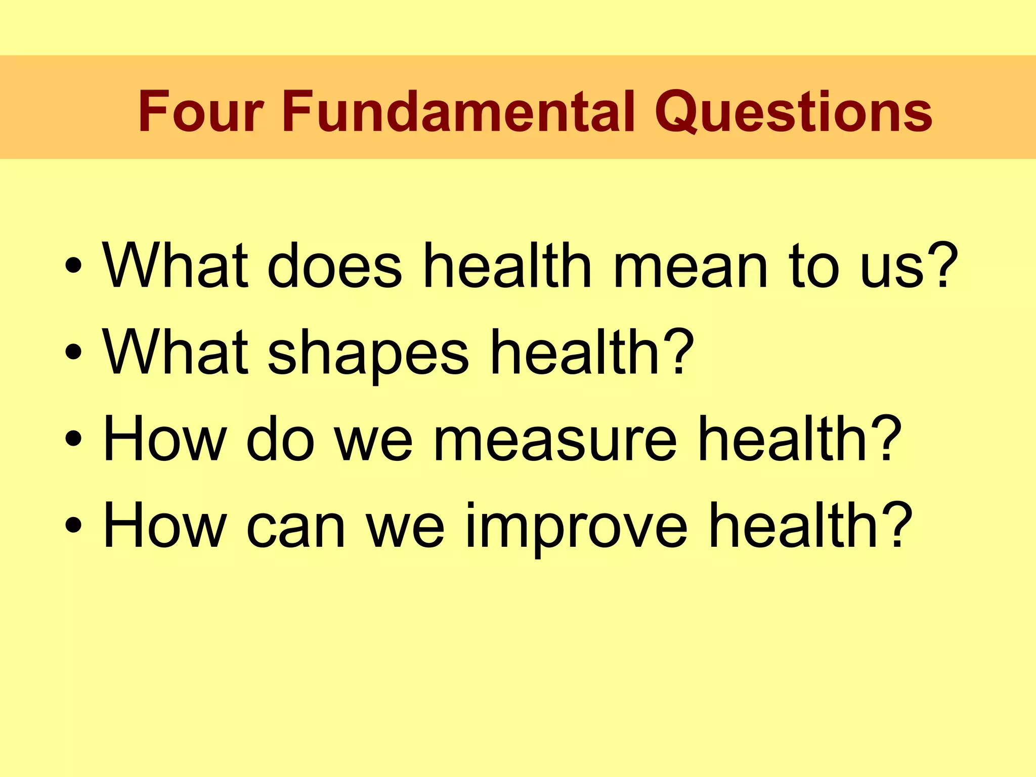 Foundations of Global Health | PPT