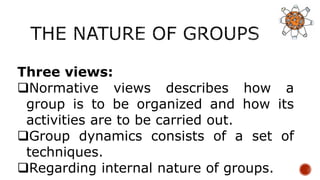 Foundations of group behavior | PPTX