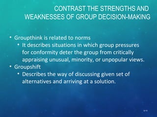 Foundations Of Group Behavior | Types Of Groups | Roles in Groups | | PPT