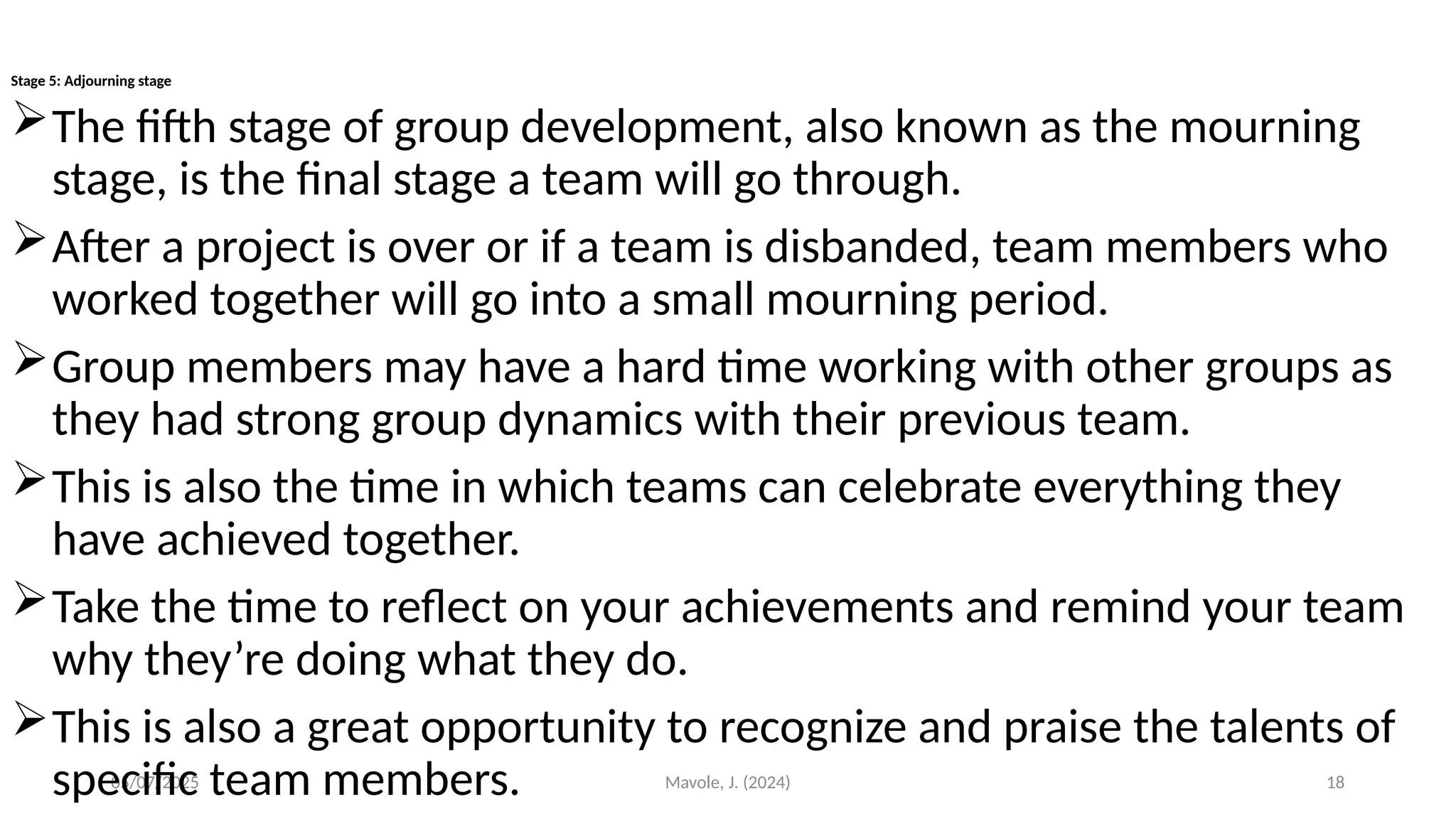 Foundations of group development, types of groups, how groups develop ...