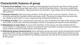 Foundations of group development, types of groups, how groups develop ...