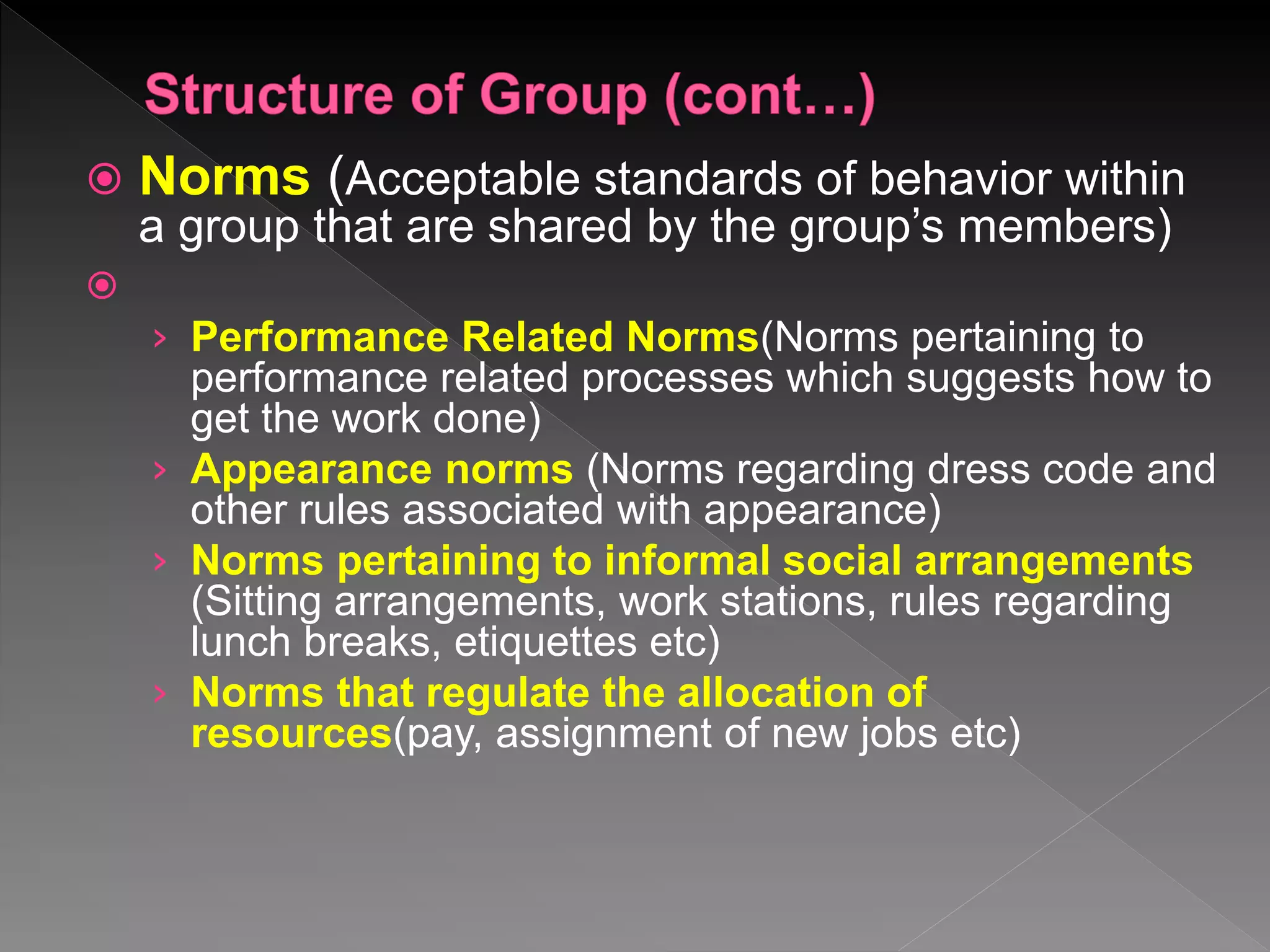 Foundations of group behaviour | PPTX