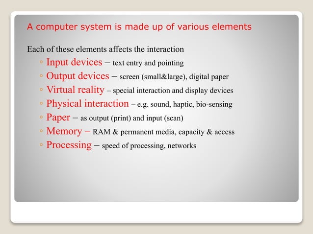 Foundations of hci the computer | PPTX