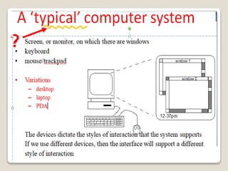 Foundations of hci the computer | PPTX