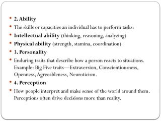 Foundations of Individual Behavior and its importance | PPTX
