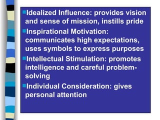 Foundations Of Leadership Pcm | PPT