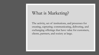 Foundations of marketing | PPT