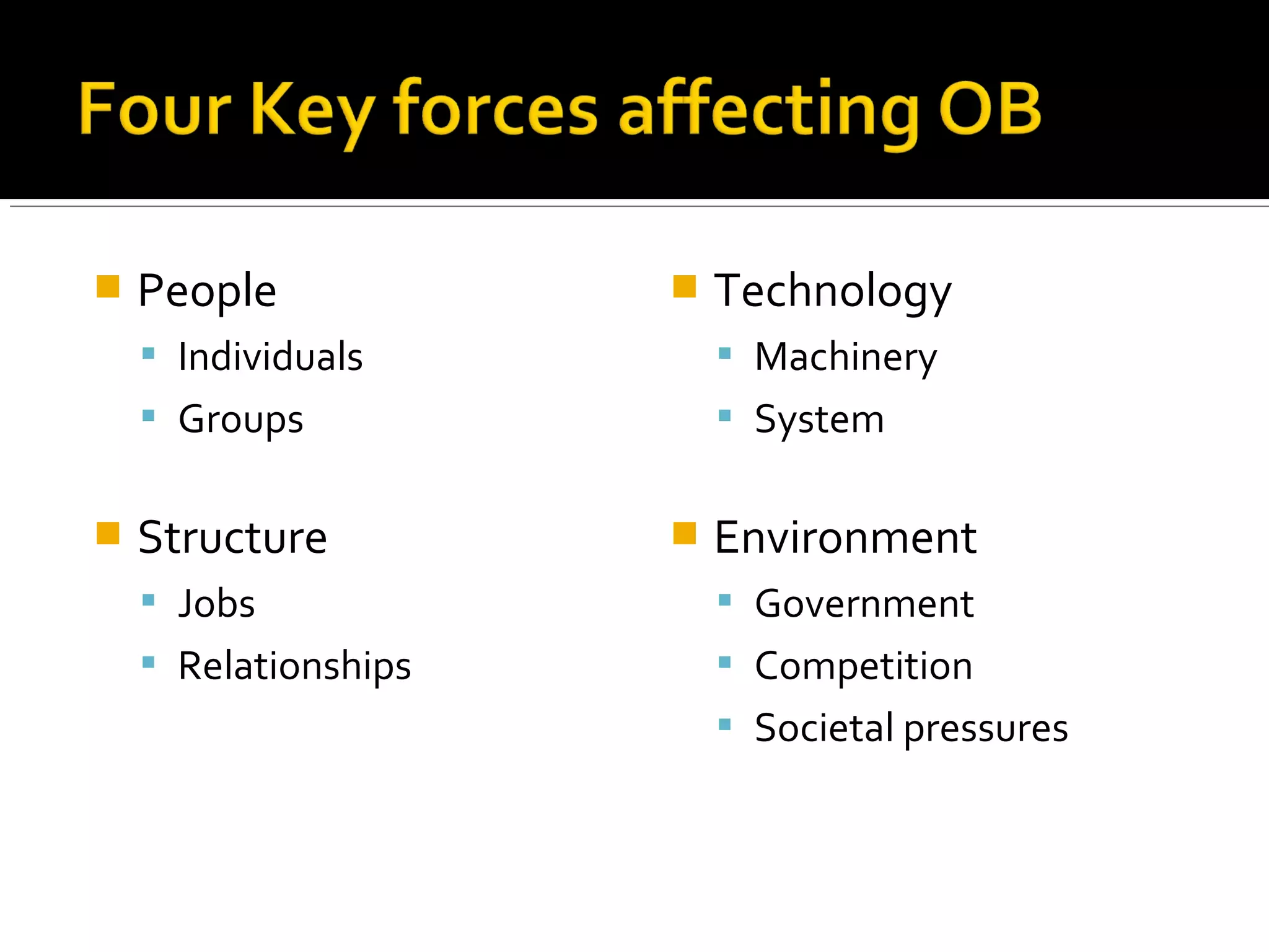 Foundations of organizational behaviour | PPT