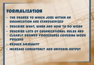 Foundations of organization structure | PPTX