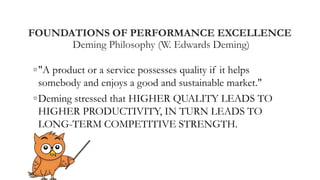 Quality and Performance Excelence Part 3 | PPTX