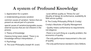 Quality and Performance Excelence Part 3 | PPTX