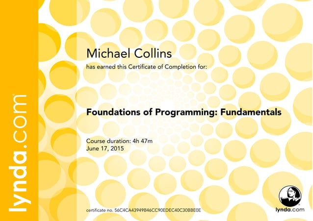 Foundations of programming fundamentals | PDF