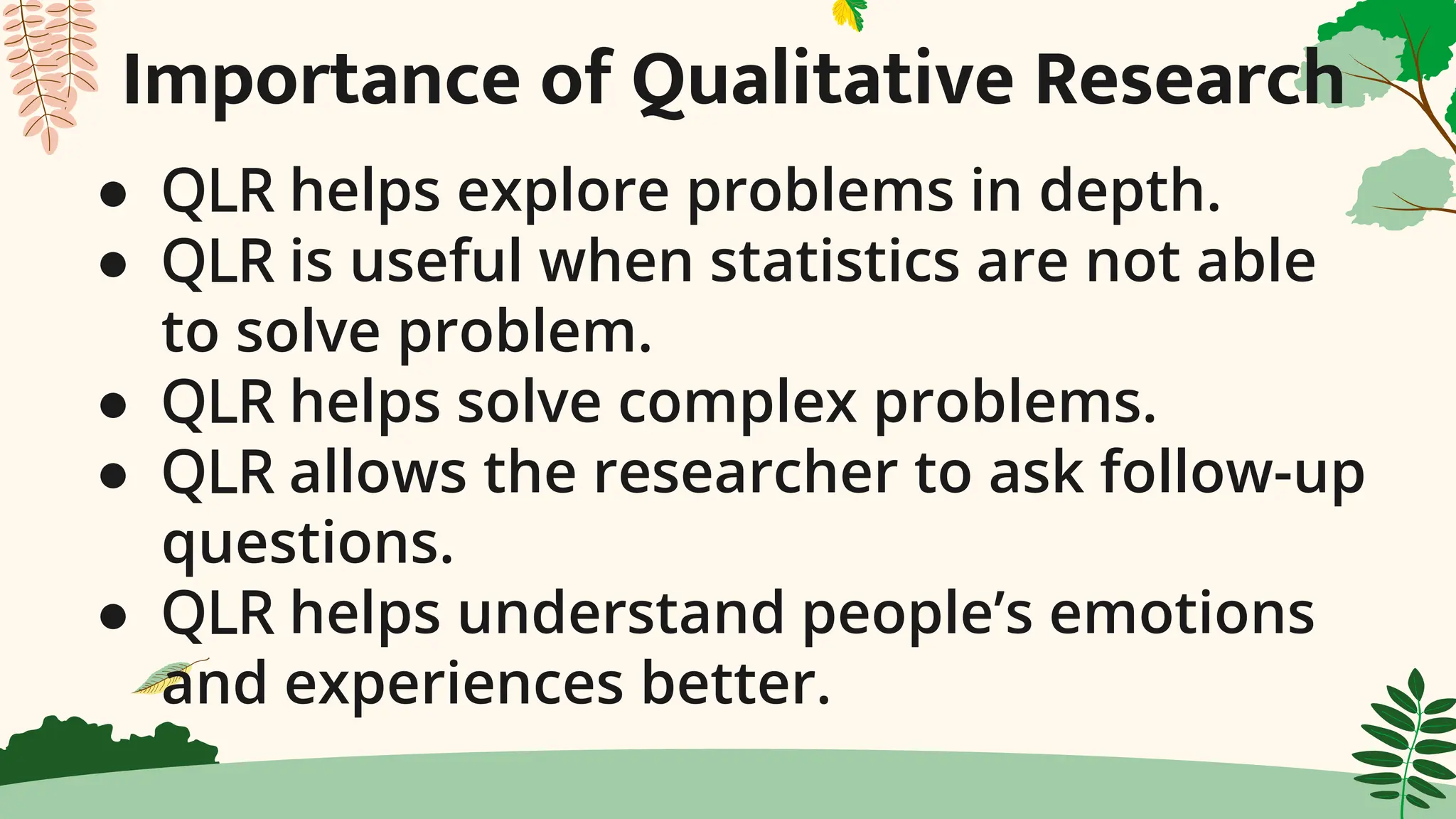 Foundations of Qualitative research in Grade 11 | PPTX