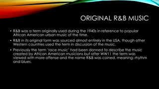 Foundations of r&b music | PPT