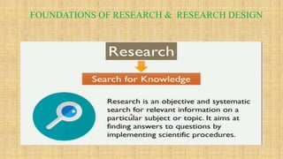 Foundations of research methodology for Post Graduate students by Dr ...
