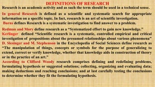 Foundations of research methodology for Post Graduate students by Dr ...
