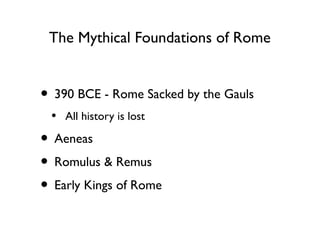 Foundations of Rome | PPT