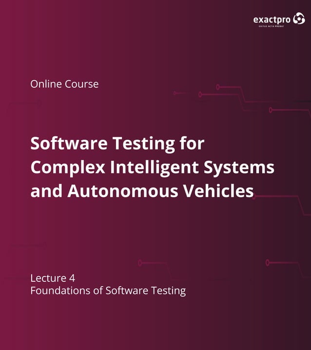 Foundations Of Software Testing Lecture 4 Pdf