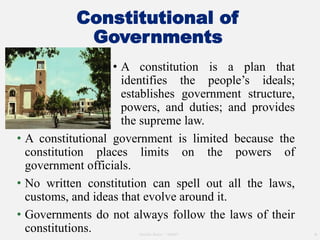 Foundations of Constitutional Systems and Government Structures in ...