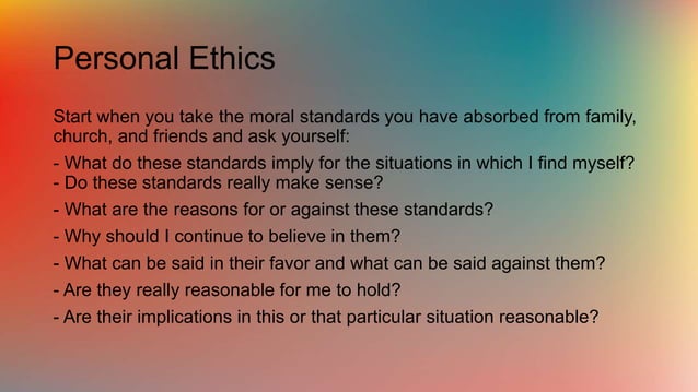 Foundations of the principles of business ethics | PPTX | Religion & Spirituality