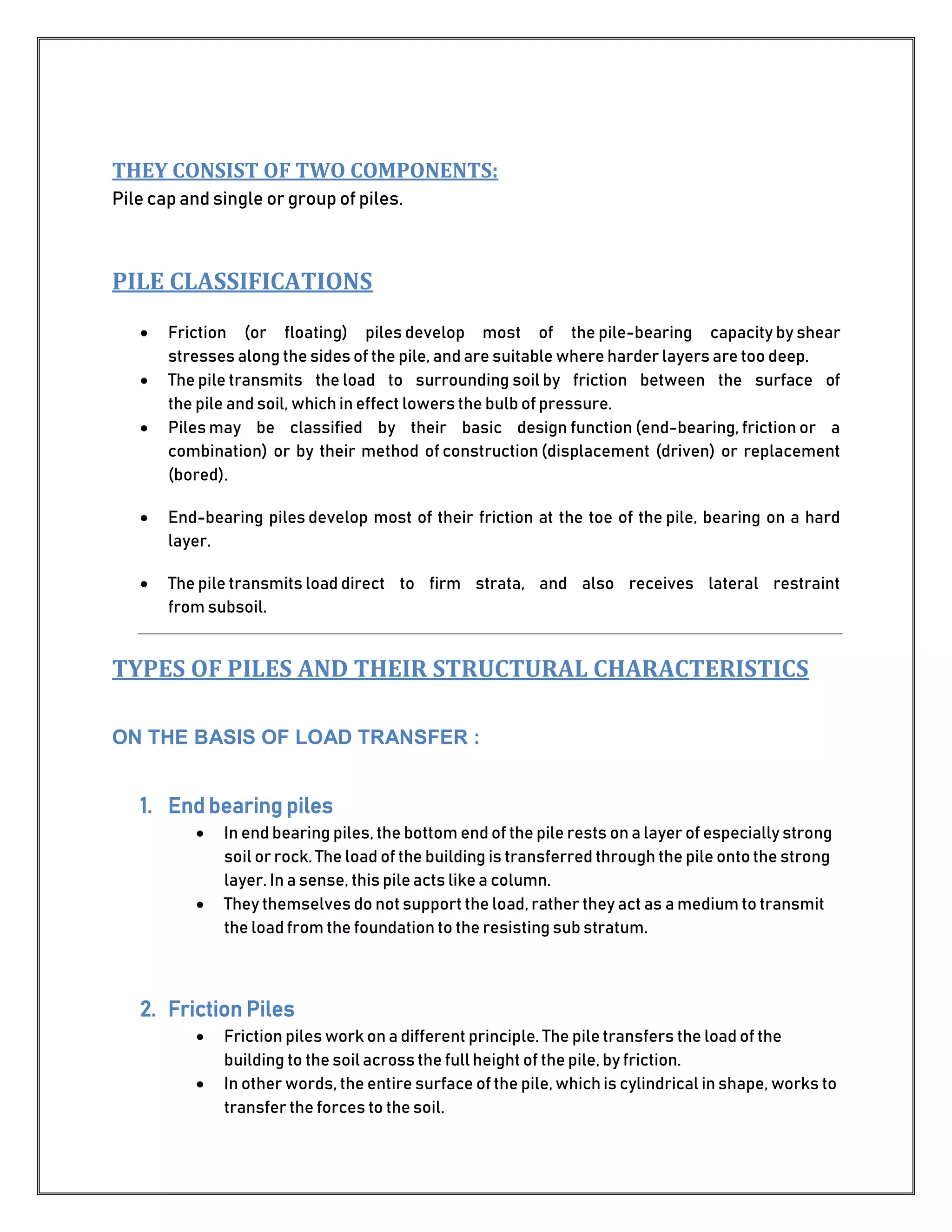 Foundations pile | PDF