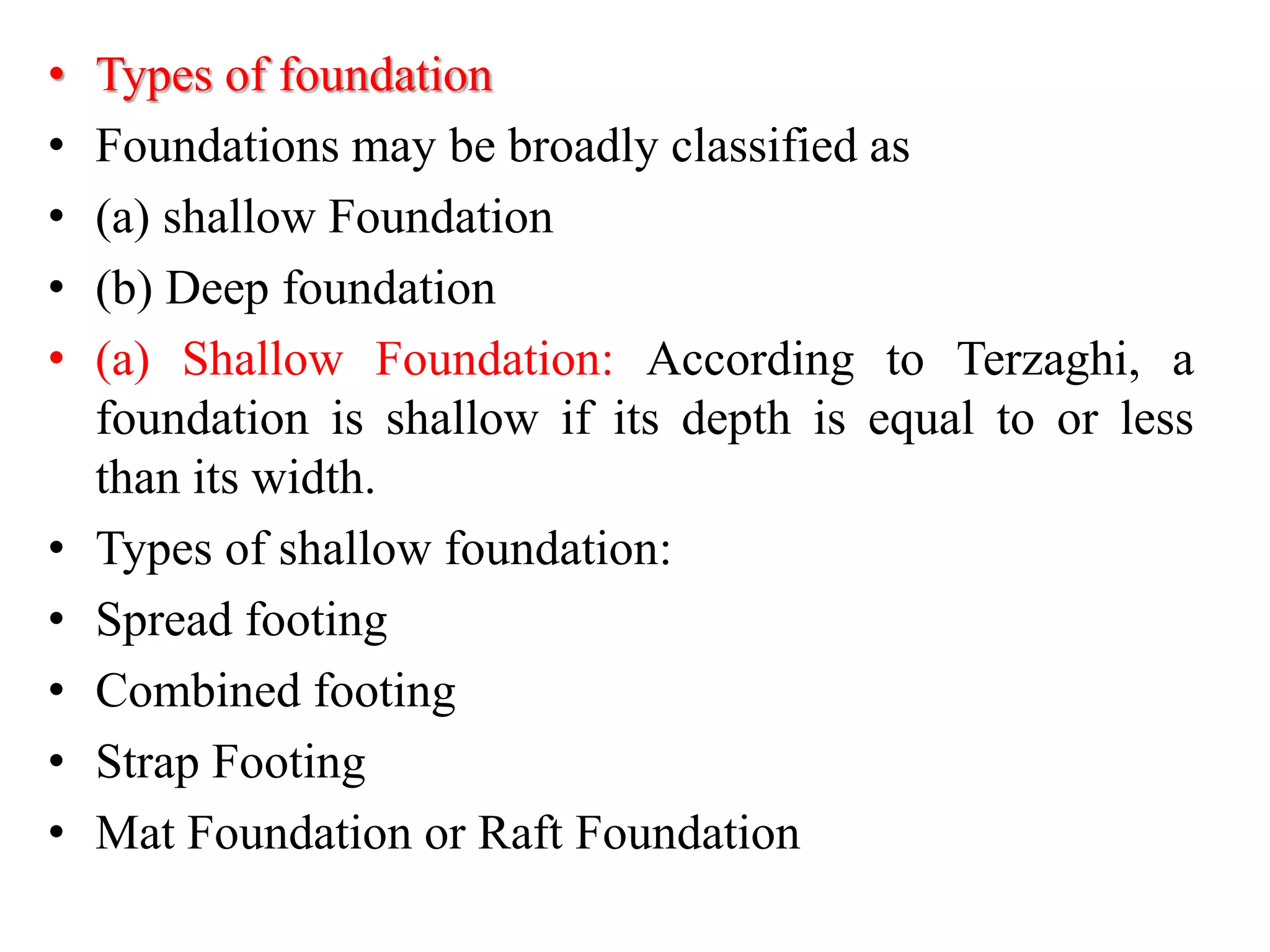 Foundation types | PPTX