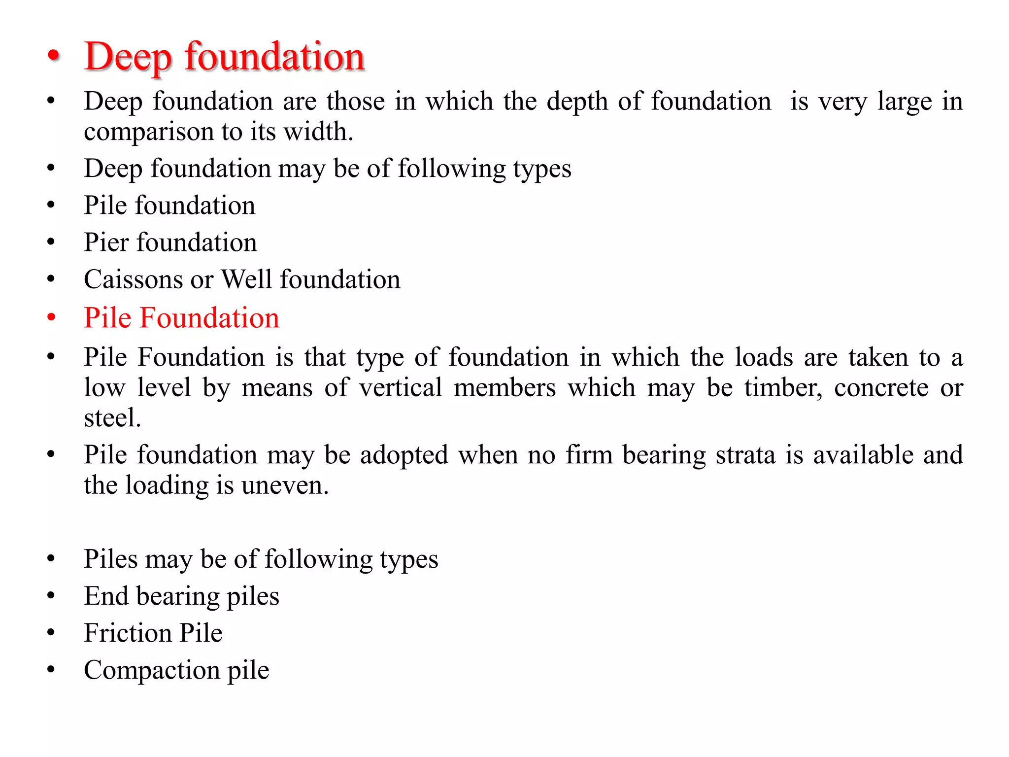 Foundation types | PPTX
