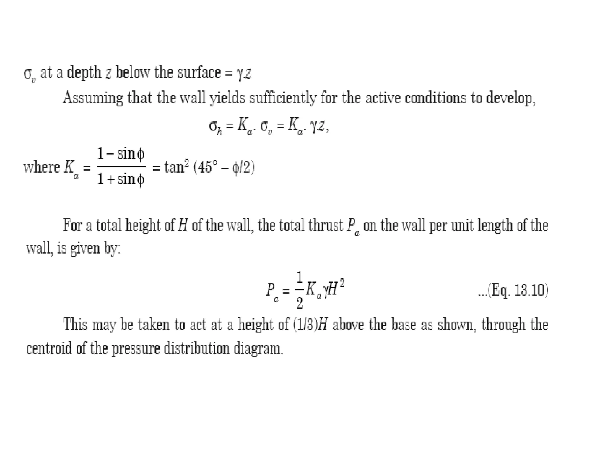 _lateral_earth_pressure_(foundation engineering) | PPTX