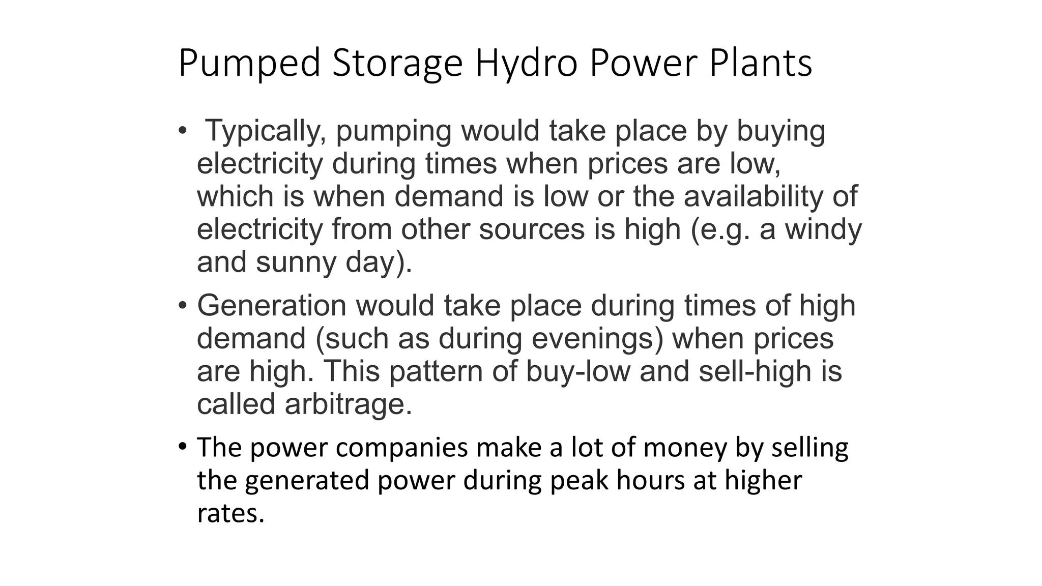 pumped hydro energy storage system | PPTX