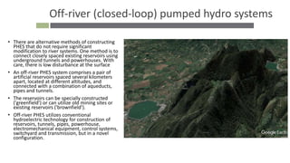 pumped hydro energy storage system | PPTX