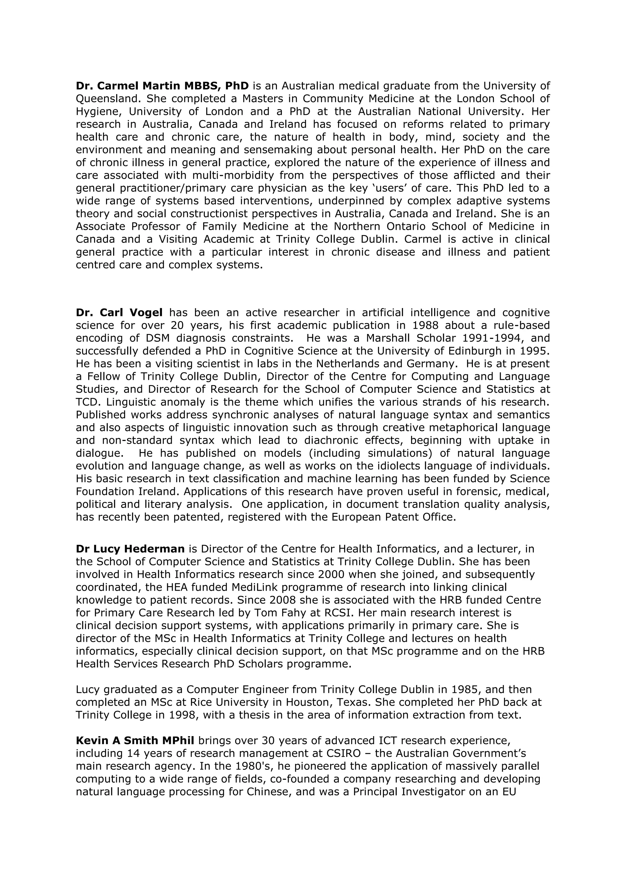 PaJR Founder bios | PDF