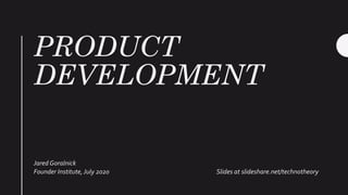 Founder Institute - Product Development | PPT