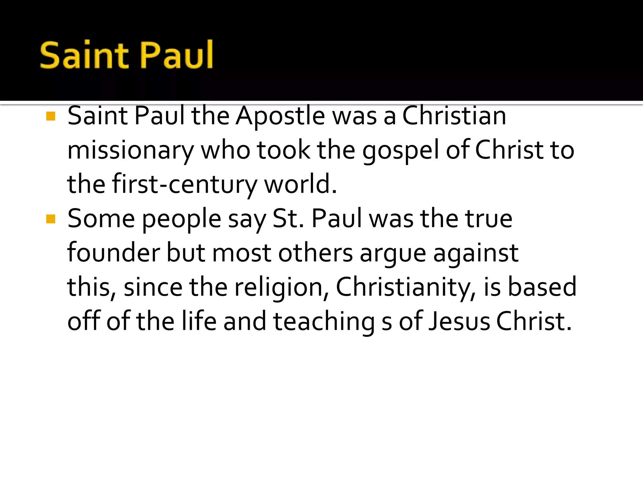 Founder of christianity | PPTX