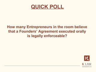Founders' agreement - A critical start for a start-up (Naina ...