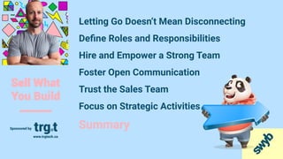 Founder Sales Transition | PPT