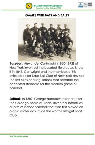 founders, discoverers of diff sports.docx