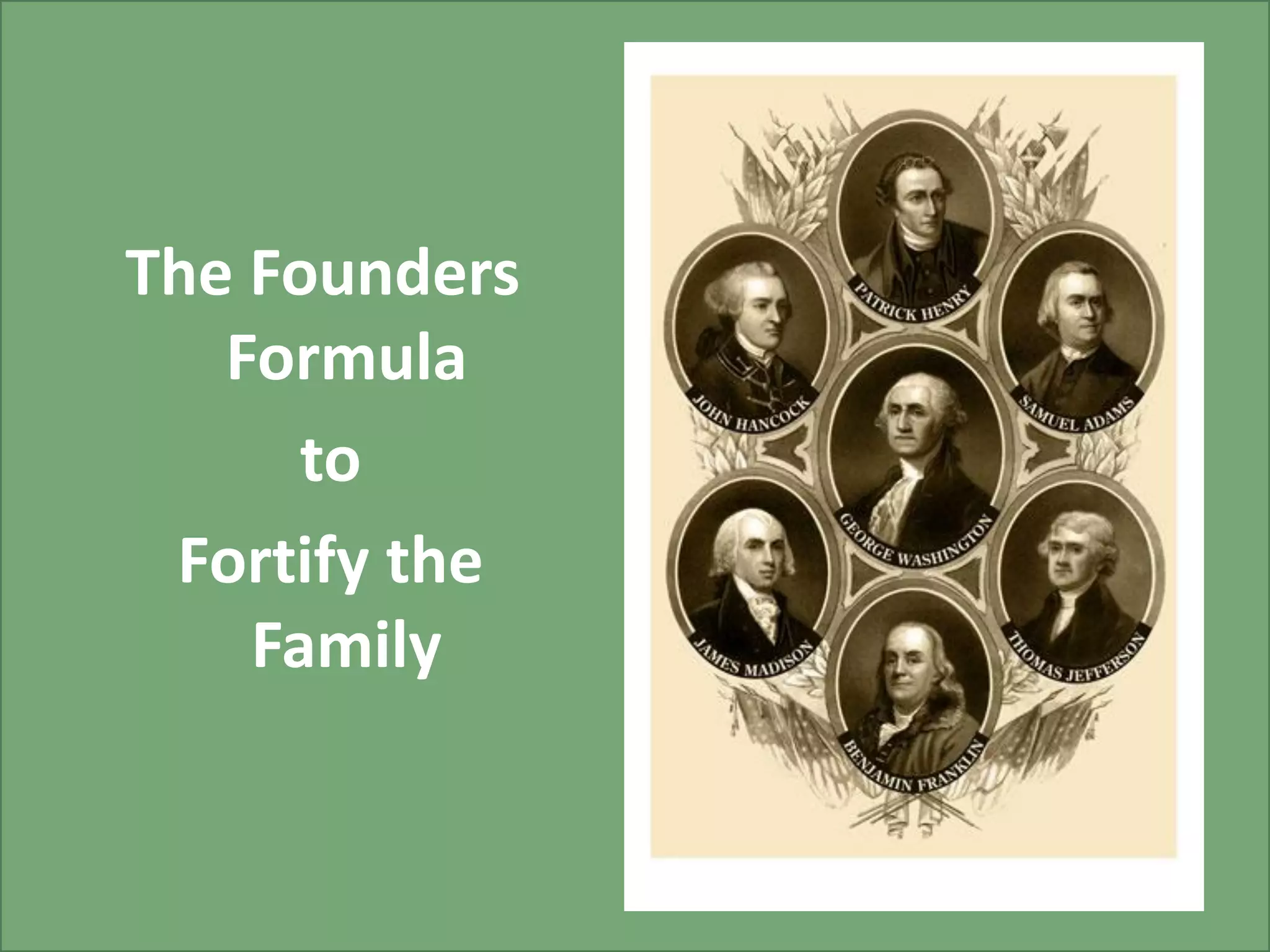 Founders formula to fortify families | PDF